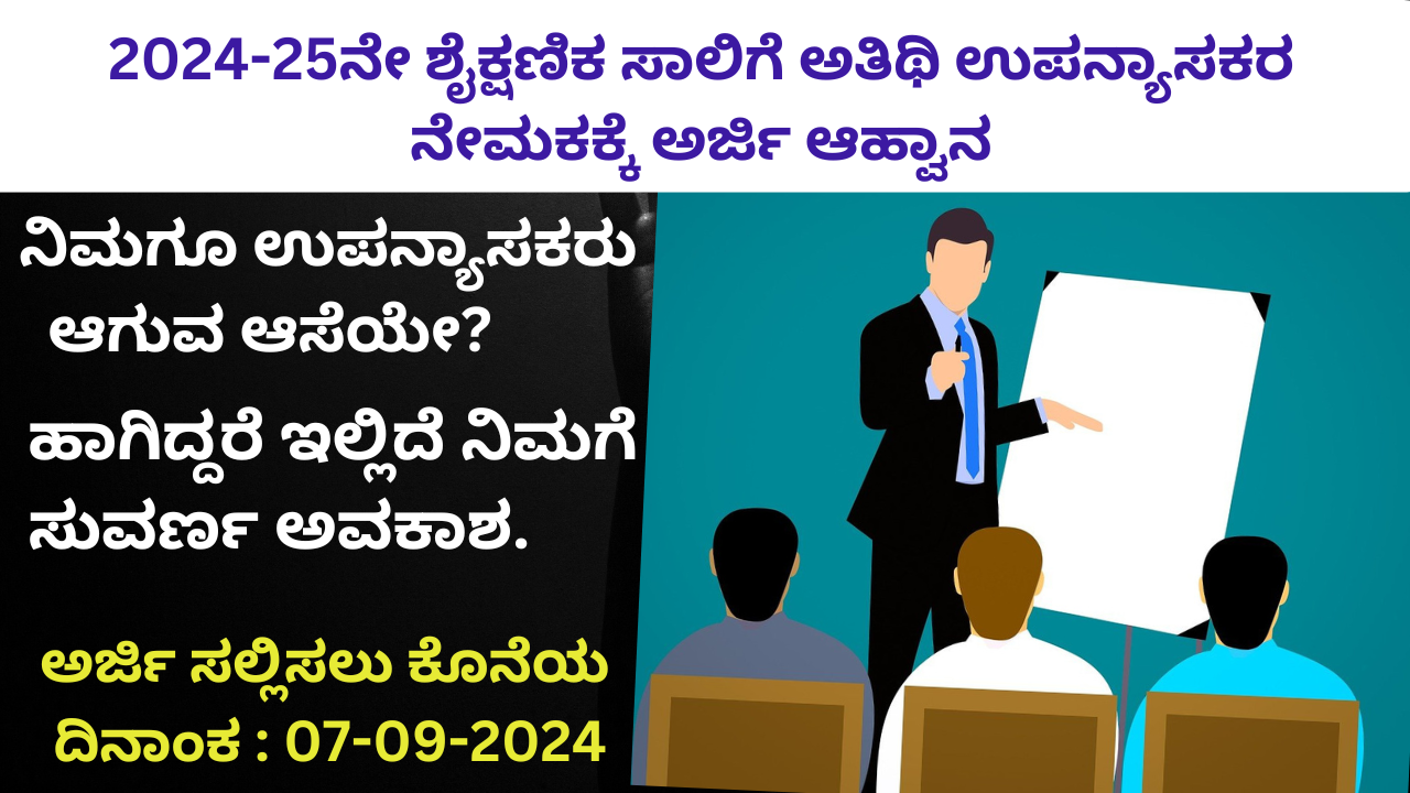 2024-25 Karnataka Govt Degree Collage Guest Faculty